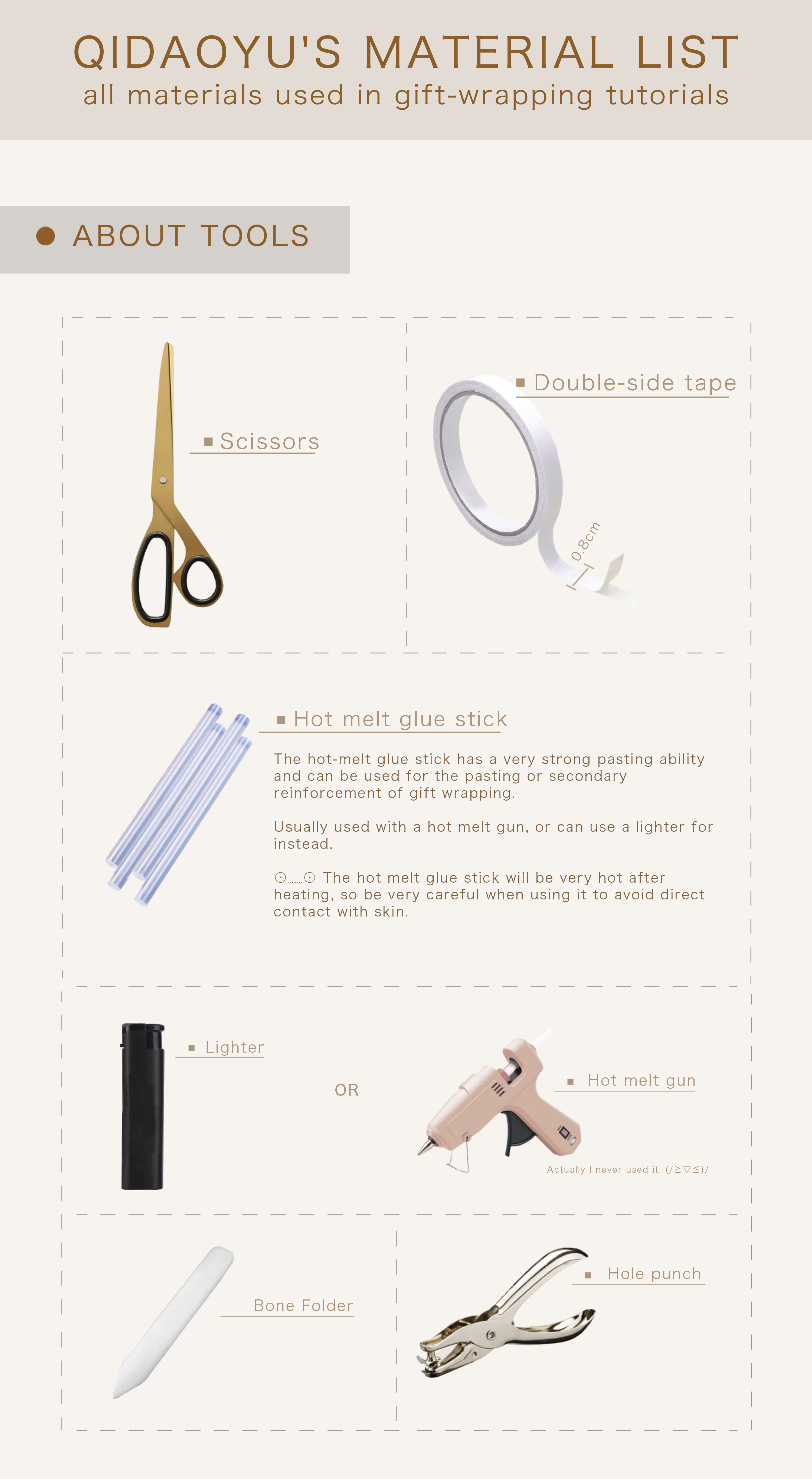 Gift Wrapping Tools – 柒刀魚 QiDaoYu